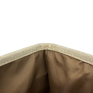 MALIHONG Personalized Foldable Storage Basket with Cute Dog Labrador Collapsible Sturdy Fabric Pet Toys Storage Bin Cube with Handles for Organizing Shelf Home Closet, Brown and White