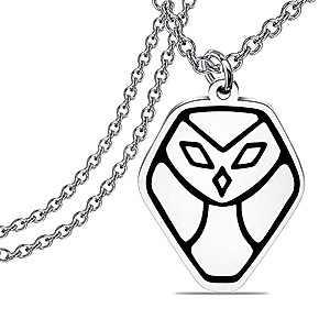 KEYCHIN Funny Owl Hooty Necklace Owl Hooty Fans Gifts The Owl Home Jewelry For Women Girls (Owl Hooty NK-S)