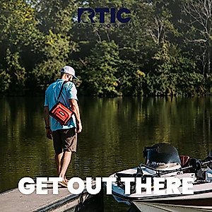 RTIC Day Cooler Bag 6 Can, Soft Sided Portable Insulated Cooling Bags for Lunch, Beach, Drink, Beverage, Travel, Camping, Picnic, for Men and Women, Navy