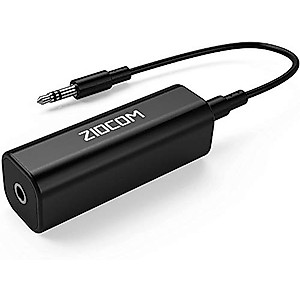 ZIOCOM Ground Loop Noise Isolator, Noise Filter, Eliminate The Buzzing Noise for Your Car Audio System/Home Stereo with Jack 3.5mm Audio Cable