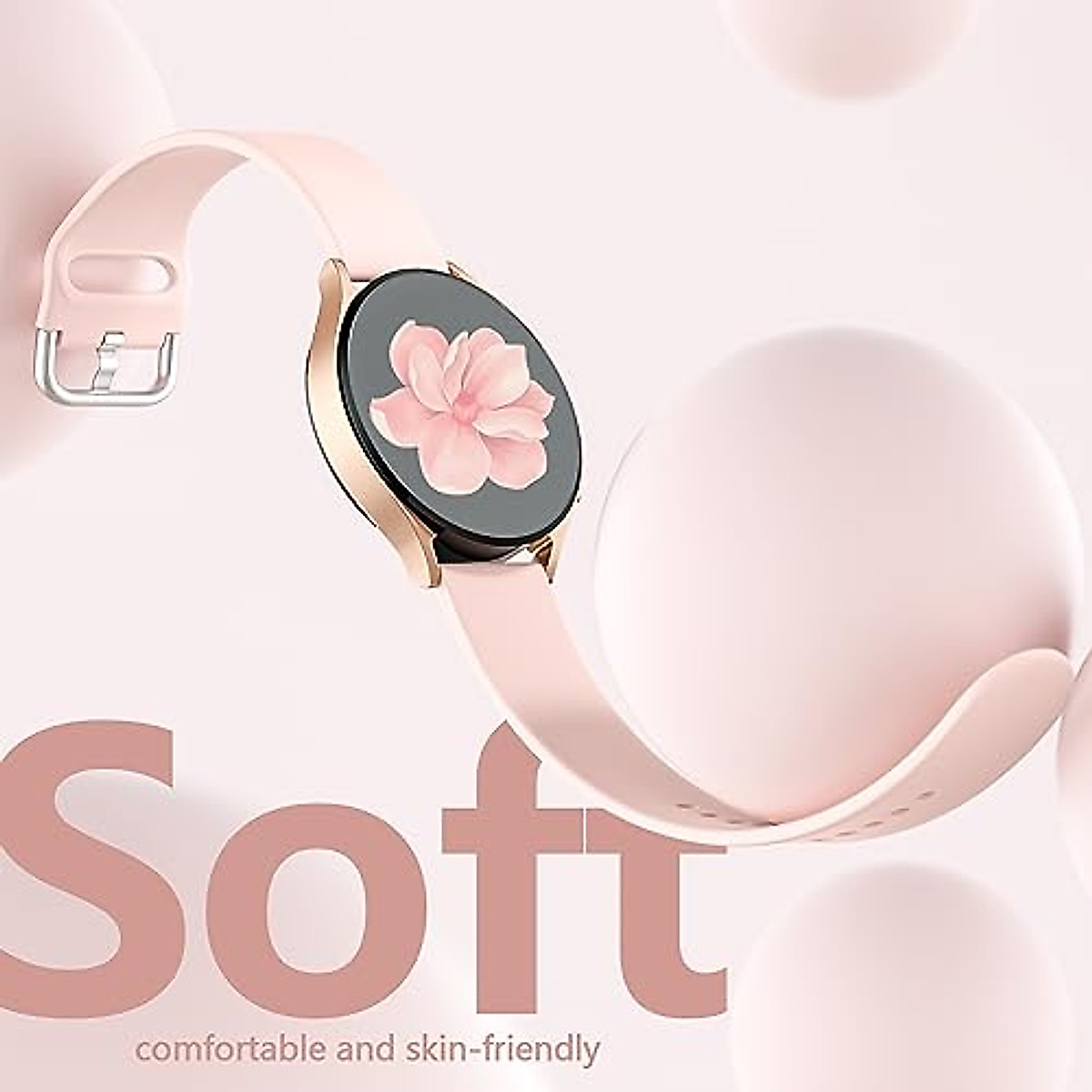 GEAK 12 Pack Bands Compatible with Galaxy Watch 6 Band/Galaxy Watch 5 Band/Galaxy Watch 4 Band/Samsung Watch 4/5 Bands, 20mm Soft Silicone Sport Strap Replacement Galaxy Watch Band Women Men