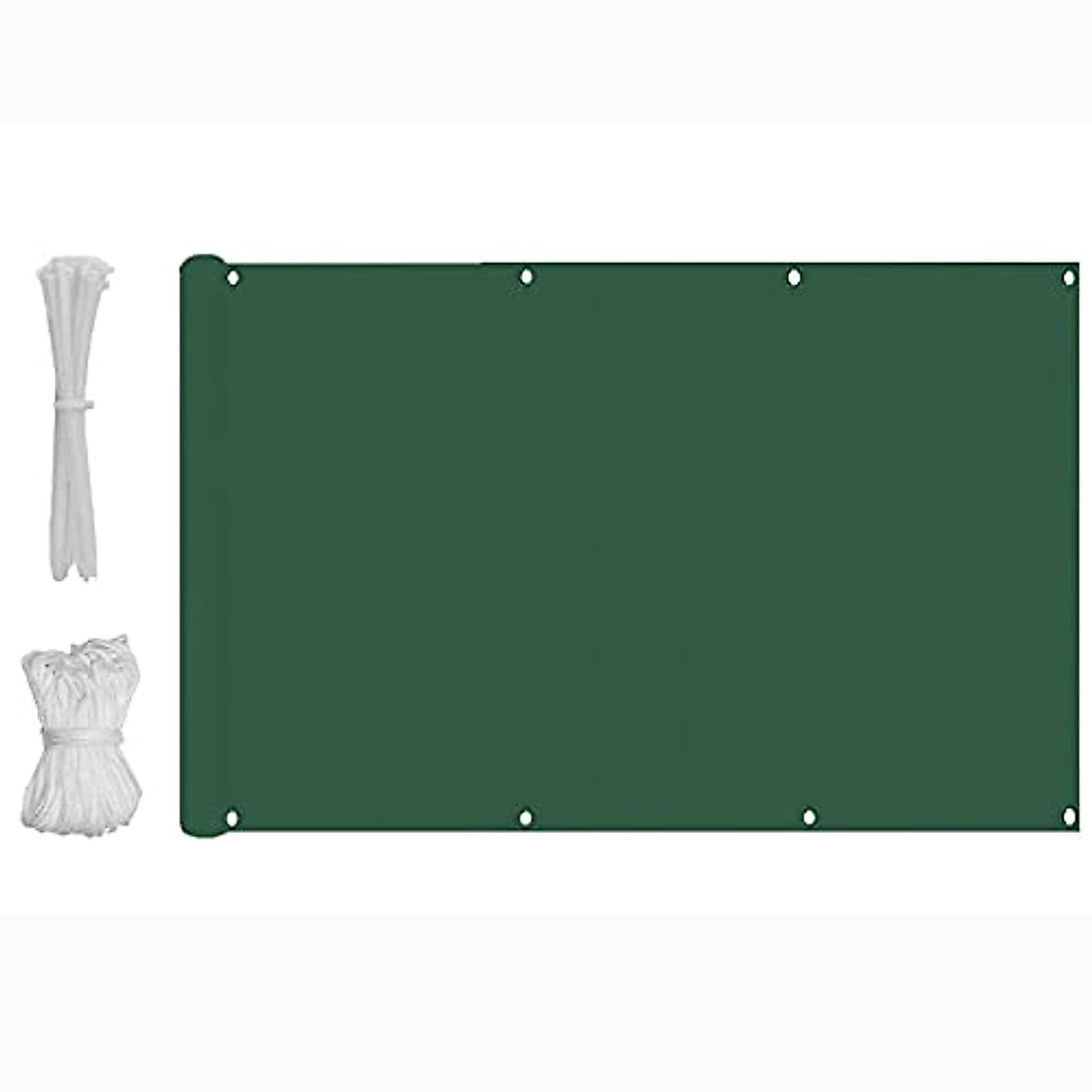 QIAOH Balcony Privacy Screen Cover 3.6'x9.9', Fits Apartment Railings, Patio Decking, Privacy Screen for Balcony Apartment, Fence Privacy Screen, Sun Protection, Heat Insulation