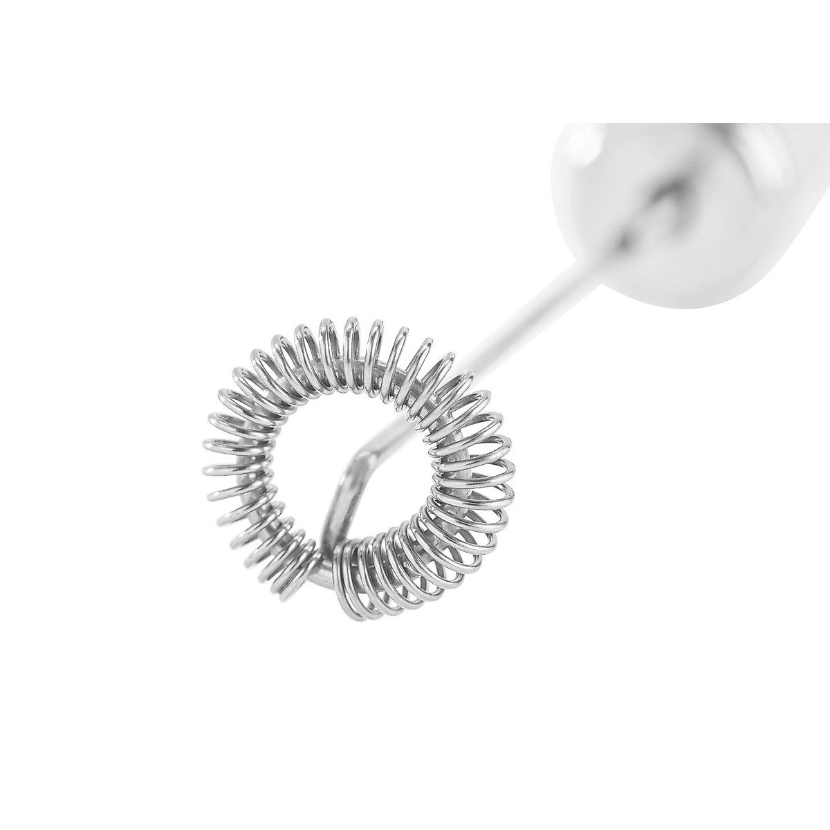 Rösle Stainless Steel Dual Speed Frother, Round Handle, 10.5-inch, Silver