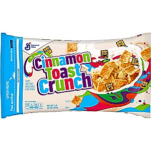 Cinnamon Toast Crunch Breakfast Cereal, Crispy Cinnamon Cereal, Value Bag, 32 oz
