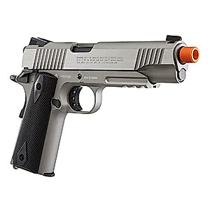 Elite Force 1911 Blowback 6mm BB Pistol Airsoft Gun, Silver/Black, 1911 TAC