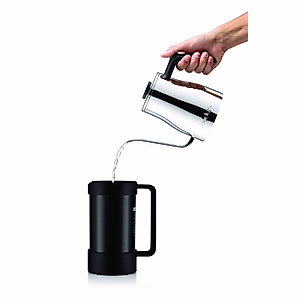 Bodum Bean Sustainable French Press Coffee Maker, 34 Ounce, Black