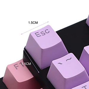 QiancArolBD Keycap Set, Colorful Universal Keycaps, Mechanical Keyboard Keycaps, Full 104 Key Set, Gaming Keyboard Accessories Red