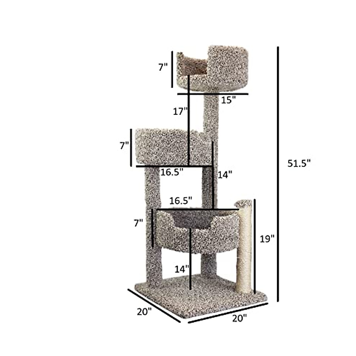 New Cat Condos Deluxe Cat Tree