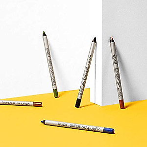 Wunder2 SUPER-STAY LINER Makeup Eyeliner Pencil Long Lasting Waterproof Eye Liner, Color Silver Metallic