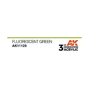 AK Interactive 3rd Gen Acrylic Fluorescent Green 17ml