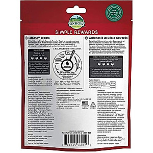 2 Pack Oxbow Animal Health Simple Rewards Timothy Treat for Pets (2 / 1.4 oz)