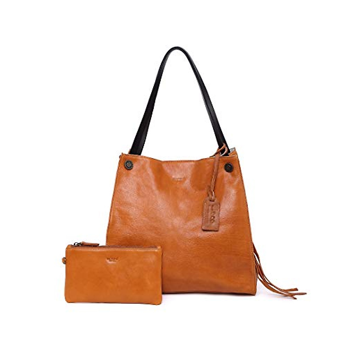 OLD TREND Genuine Leather Daisy Tote Bag (Chestnut)