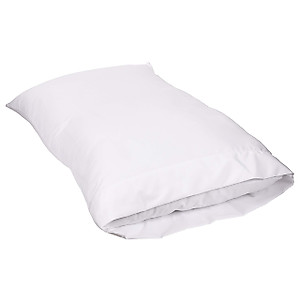 KAF Home Brushed Microfiber Pillow Cases Bulk Pack, Control Allergies and Ensure Sound Sleep, Set of 12, White