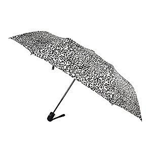 Nollia Windproof Automatic Travel Umbrella, Compact Portable with Reinforced Ribs for Sun & Rain-Automatic Snow Leopard