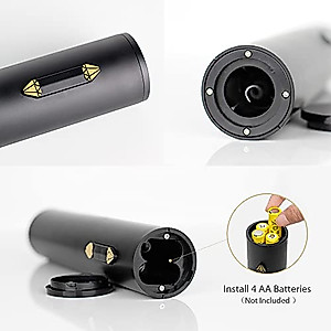 SANMAS Electric Wine Bottle Openers, Electric Wine Opener with Foil Cutter, Battery Operated Cordless Black Wine Corkscrew for Wine Lovers Kitchen Home New Apartment Bar Wedding Gift