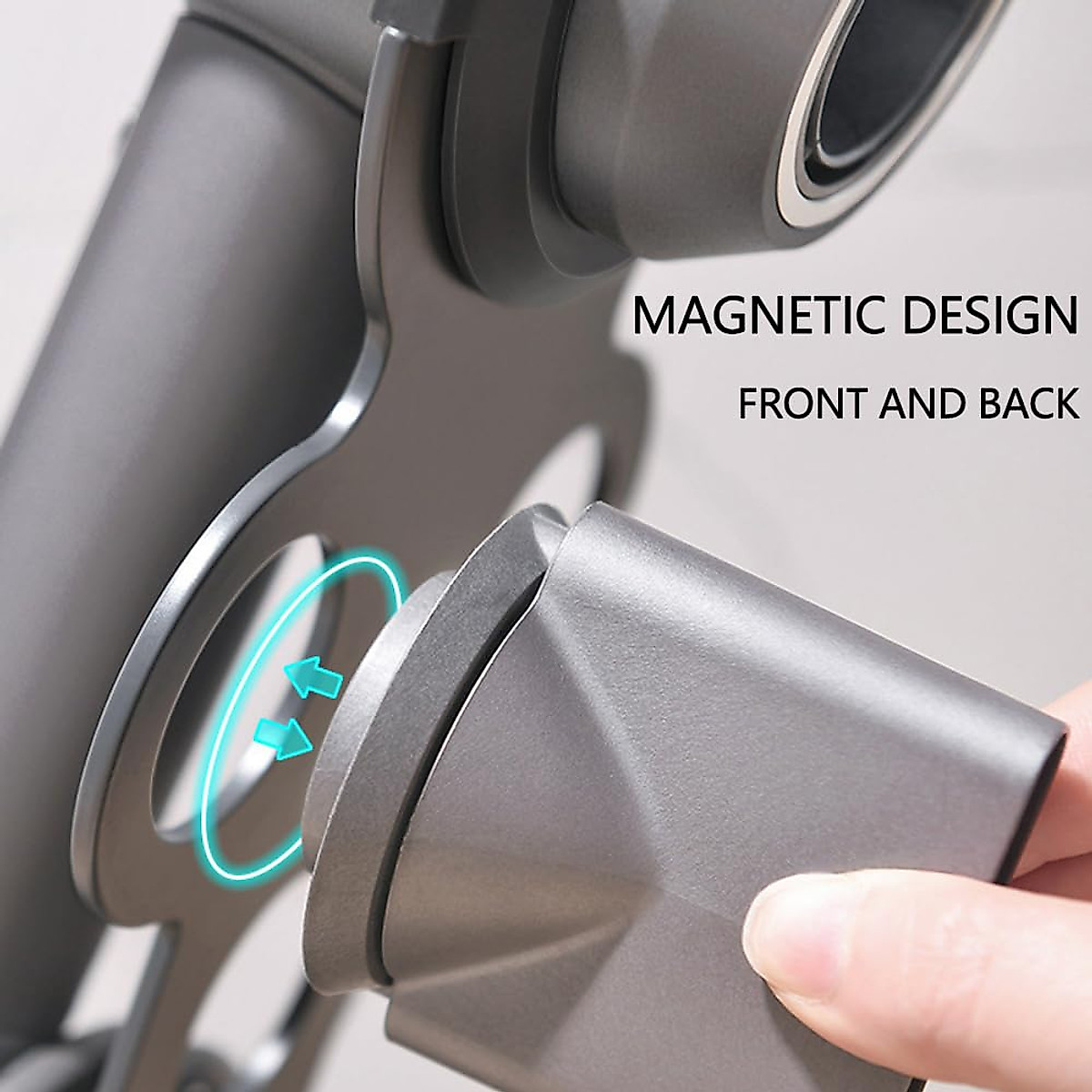 LESAMG Hair Dryer Stand Holder for Dyson Supersonic Hair Dryer,Magnetic Nozzles Storage Organizer Attachments