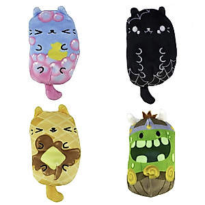 Cats vs Pickles - 12-Pack #9-4" Cute Cuddly Collectible Bean Plush Toy - Featuring Pickles: Foul Baldrick, Leaf Pickleson, and Fitzgherkin. Great for White Elephant, Gift Exchanges & $10 Gifts.