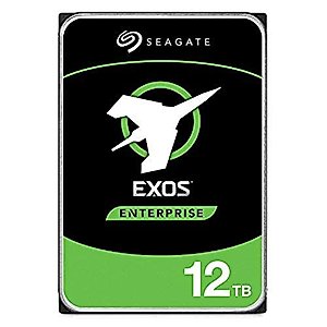Seagate Exos 12TB Internal Hard Drive Enterprise HDD – 3.5 Inch 6Gb/s 128MB Cache for Enterprise, Data Center – Frustration Free Packaging (ST12000NM0007)