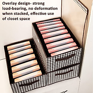 uapryti Drawer Organizers for Clothing - Foldable Closet Organizers and Storage,Washable Wardrobe Clothes Organizer(3PCS,6 Grids+7 Grids+9 Grids)