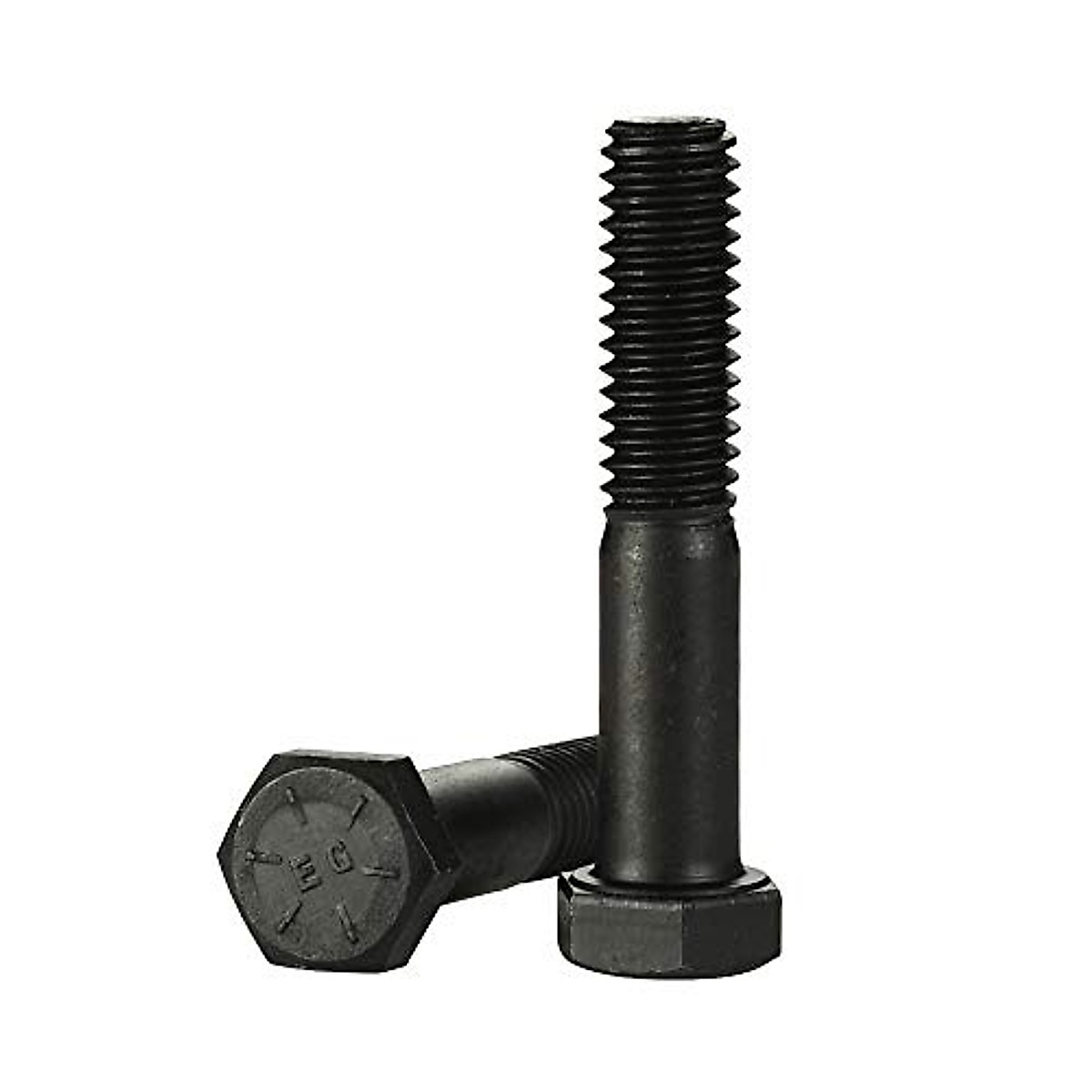 1/4-20 x 2“ Hex Head Screw Bolt, Half Threaded, Alloy Steel Grade 8.8, Black Oxide Finish, Quantity 20