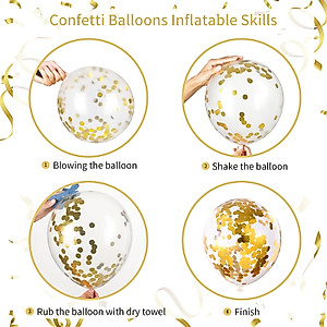 146PCS Sage Green White Gold Confetti Balloons Garland Arch Kit, 18 12 10 5 Inch Balloons with 3pcs Star Balloons for Baby Shower, Bridal Shower, Birthday Party Decorations