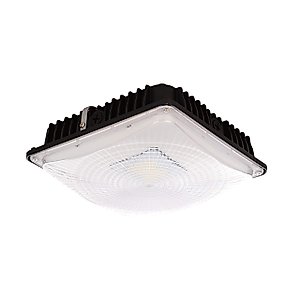 Suchace LED Canopy Light 70W, 8750 Lumens 5000K Daylight, Square Ceiling Light for Gas Station, Carport, Outdoor Lighting, ETL Listed and DLC.pre Qualified, 5 Years Warranty, Waterproof IP65