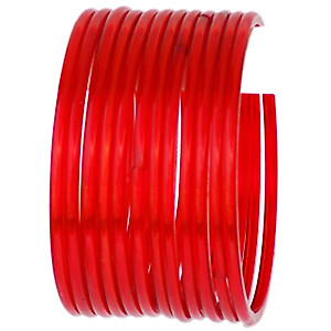 JD'Z Collection Indian Glass Bangle Set For Girls & Women Traditional Bollywood Fashion Jewelry Glass Bangles for Dailywear,Ethnic Wear Bangles Set of 12 (Red 2.6)