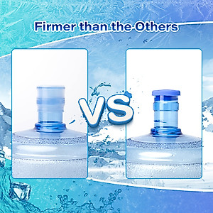 2 Pack Original 5 Gallons Water Jug Cap, Fits 48mm|53mm|55mm Screw Tops|Threaded Tops, Reusable Universal Silicone Water Bottle Caps Non-Spill Top Lid Cover with Storage Box