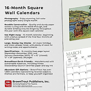 The Group of Seven AGO | 2023 12 x 24 Inch Monthly Square Wall Calendar | English/French Bilingual | Wyman Publishing | Painting Art Gallery Images
