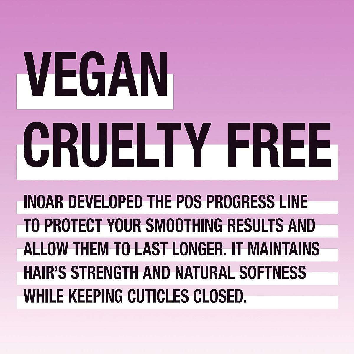 INOAR – POS Progress Shampoo & Conditioner Kit, Keratin Treatment, Strengthen Hair, Healthy, Soft, Smooth Hair, Anti-Frizz, Hair Repair, Vegan Hair Products for Men and Women (8.45 oz. each)