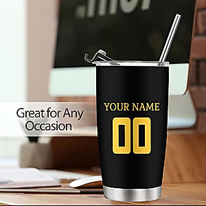 Nmdswov Pittsburgh 20oz Tumbler Stainless Steel Vacuum Insulated Mug with Lid, Double Wall Travel Mug, Durable Powder Coated Coffee Cup, Suitable for Ice Drinks and Hot Beverage