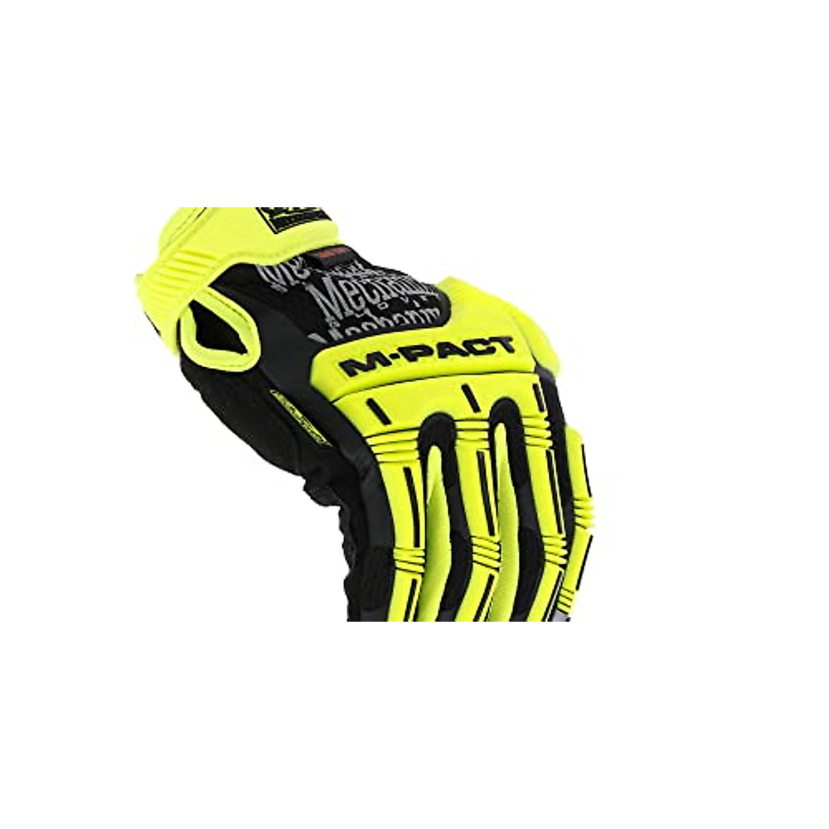 Mechanix Wear Size 8 M-Pact E5 Armortex And TrekDry And D3O Hi-Viz Cut Resistant Gloves, Fluorescent Yellow & Black, Small (SMP-C91-008)