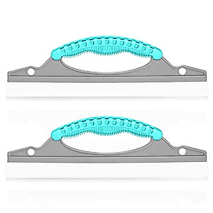 2pcs Car Glass Dryer Squeegee, Silicone Waterblade Wash Window Wiper, Windshield Cleaning Vehicle Scraper Scrubber Duster Windows Squeegee for Glass Mirror Car Window