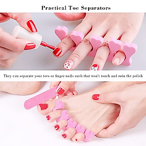 OVX Universal Gel Nail Polish Organizer Storage Portable Carrying Case Holder for 48 Bottles Double -Sided Adjustable Dividers Space Saver with 2 Toe Separators