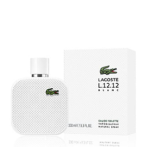 LACOSTE L.12.12 Blanc Eau de toilette for Men, 3.3 Fl Oz
