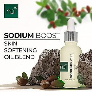 Best Moisturizer for Dry Skin on Feet & Body | Sodium Boost Softening Oil | Natural Skincare Products for Women Men & Teens with Itchy Sensitive Combination Skin | Add to Bathtub Routine or Foot Spa