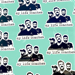 Funny Die Cut Bumper Stickers, Car Art, Bike Vinyl, Weatherproof (My Life Coaches)