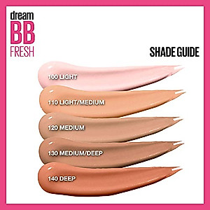Maybelline Dream Fresh Skin Hydrating BB cream, 8-in-1 Skin Perfecting Beauty Balm with Broad Spectrum SPF 30, Sheer Tint Coverage, Oil-Free, Medium/Deep, 1 Fl Oz