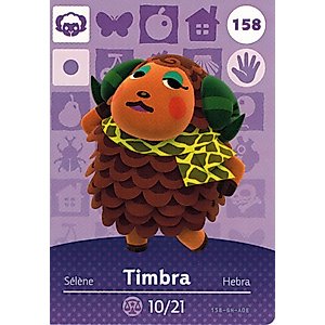 Nintendo Animal Crossing Happy Home Designer Amiibo Card Timbra 158/200 USA Version