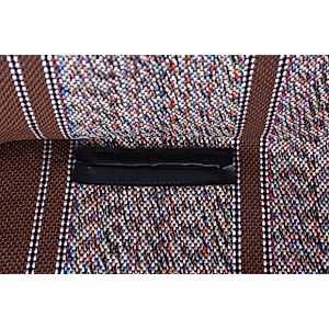 West Coast Auto Universal Baja Saddle Blanket Bench Full Size Seat Cover Fits Ford, Chevrolet, Dodge, and Full Size Pickup Trucks (Brown)