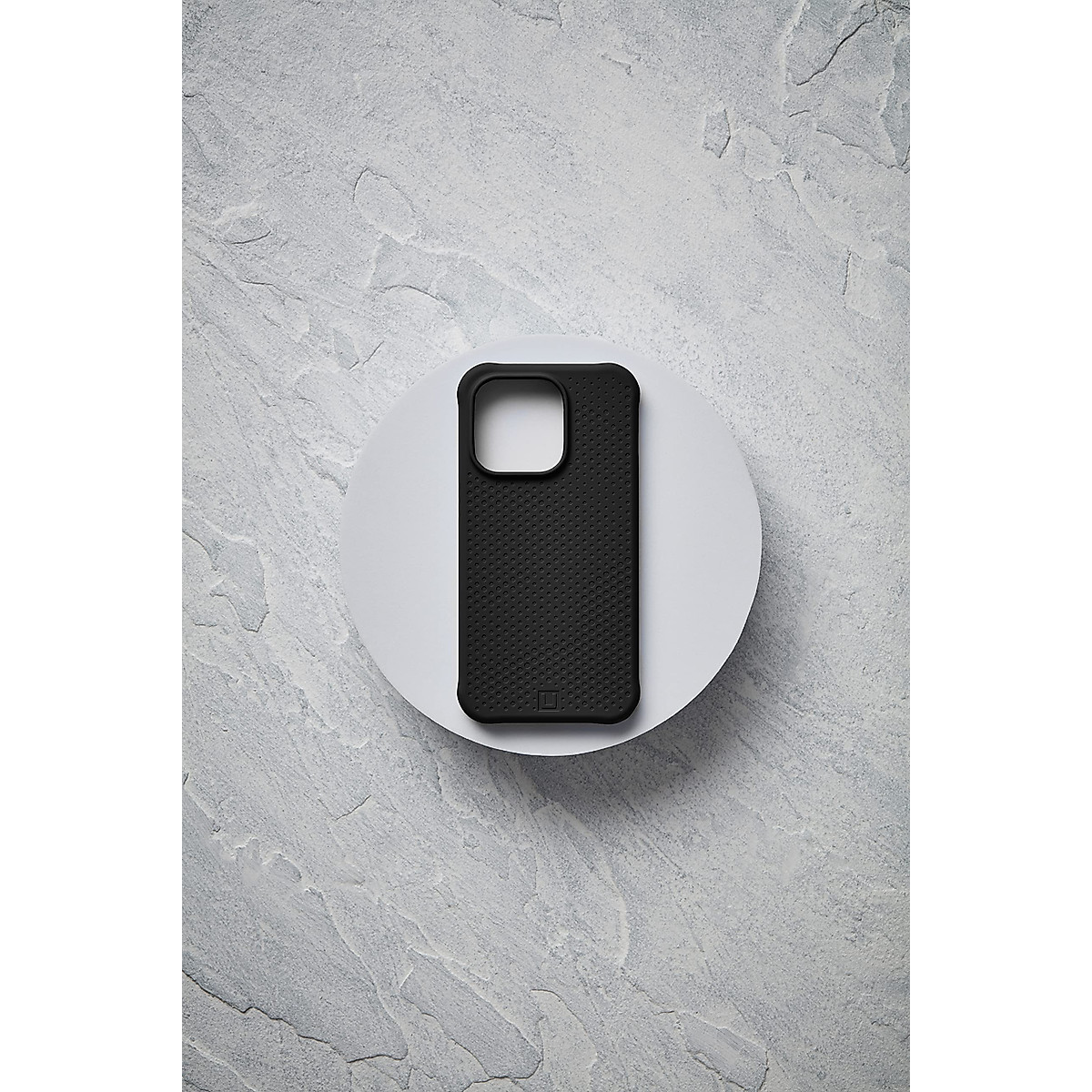 URBAN ARMOR GEAR [U] by UAG Designed for iPhone 14 Pro Case Black 6.1" Dot Built-in Magnet Compatible with MagSafe Charging Slim Lightweight Dropproof Silicone Protective Cover