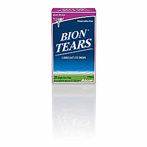 Bion® Tears Lubricant Eye Drops, 28 Single-Use Vials, 0.4-mL Each