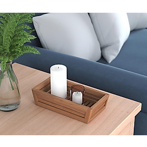 AquaTeak The Original Moa Teak Bathroom Guest Towel & Amenities Tray