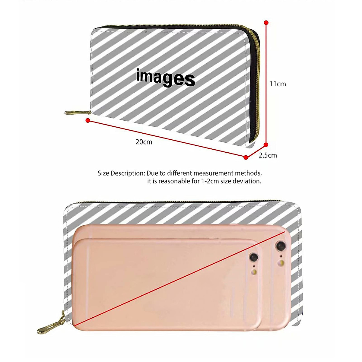 Mumeson Women Girls Long Clutch Wallet Animal Themed Horse Print PU Leather Travel Purse Card Holder