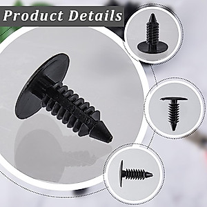 GORGECRAFT A Box 100Pcs Medium Multi Gauge Rivets 4/5" Length Black Patio Strapping Fasteners for Patio Lounge Chair Outdoor Furniture Replacement Parts Repair Webbing Lawn Lounge with 1/4" Holes