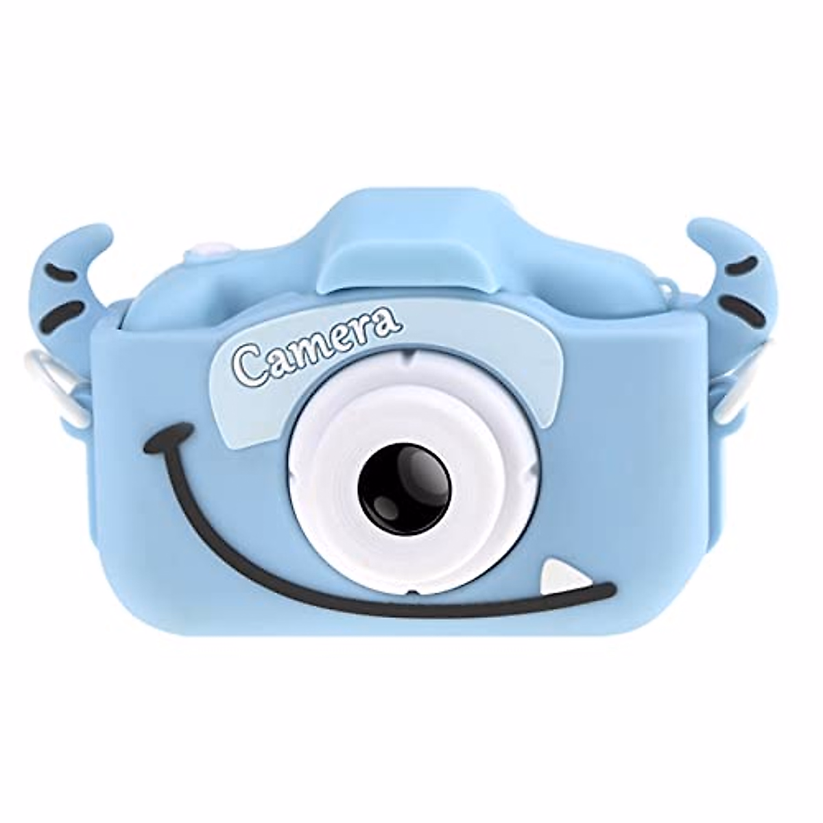 SLSFJLKJ Kids Camera with Silicone Case, Video Camera for Children with Fun Games, Kids Digital Camera with Special Effects, Rechargeable Battery, Ideal for Boys and Girls (Blue Cow 8G)
