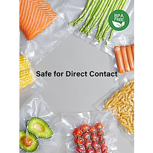 Kootek Vacuum Sealer Bags for Food, 100 Quart 8" x 12" Vacuum Seal Bags, Commercial Grade, BPA Free, Pre Cut Freezer Bags for Food Storage, Meal Prep or Sous Vide