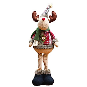 GIANTHONG Snowman Reindeer Santa Claus Christmas Decorations Figurine Christmas Ornament Standing Home Decorations Doll