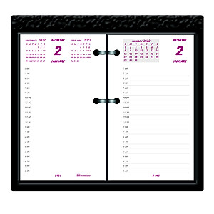 Brownline Daily Calendar Pad Refill, 6 x 3.5, White/Burgundy/Gray Sheets, 2023