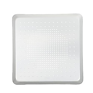 SHOWERORO 1pc Pizza Pan Bread Oven Mini Oven Aluminum Cake Pans Pizza Bakeware Non Pizza Pan Pizza Baking Screen Aluminum Alloy Silver Hollow Pizza Pan Square Pizza Plate Cake Baking Pan